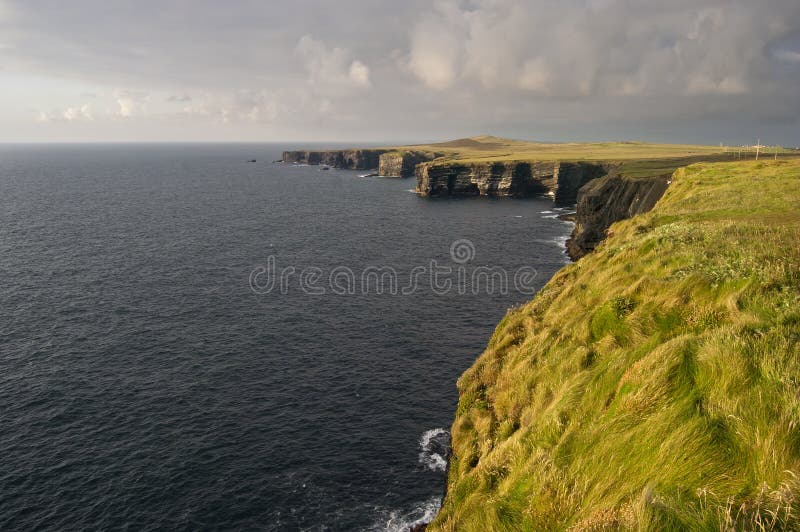 Cliffs at Loop head stock photo. Image of danger, irish - 21526618