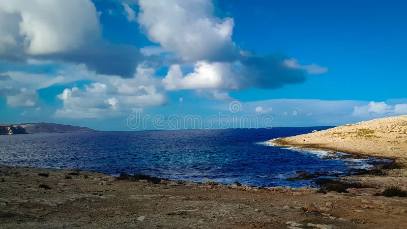 Cliffs on the Mafa Peninsula Malta Stock Photo - Image of cliff, marfa ...
