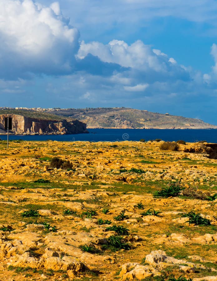 Cliffs in Malta. Marfa Region Stock Image - Image of marfa, exploration ...