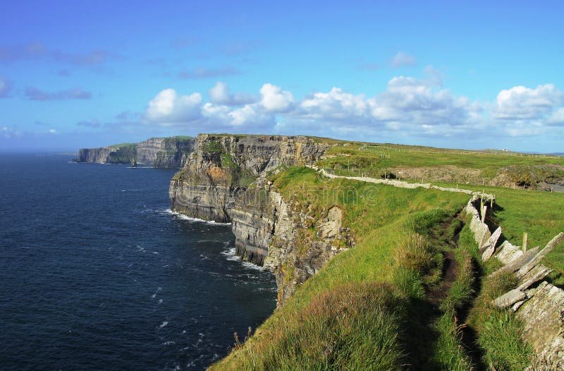 Walking Path on the Cliffs of Moher Editorial Photography - Image of ...