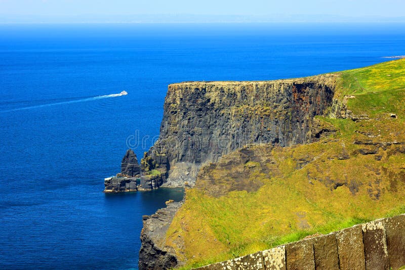 Cliffs of Moher are Sea Cliffs Located at the Southwestern Edge of the ...