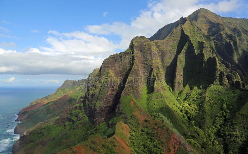 Cliffs of Na Pali Coast stock photo. Image of water, ocean - 38361938