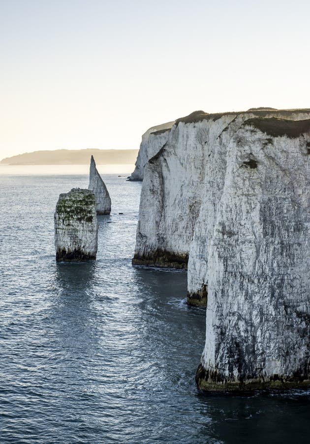 Cliffs Near Old Harry Rocks in Dorset in England Stock Image - Image of ...