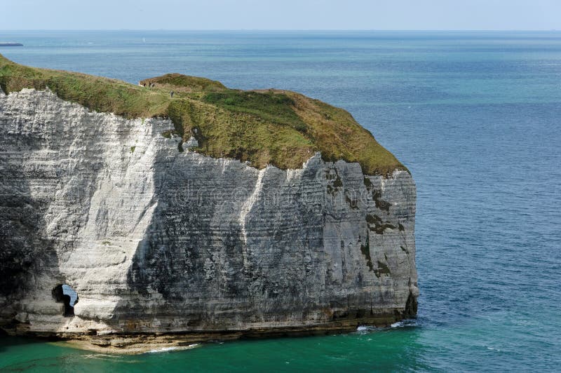 Cliffs in Normandy coast stock photo. Image of nature - 98006364