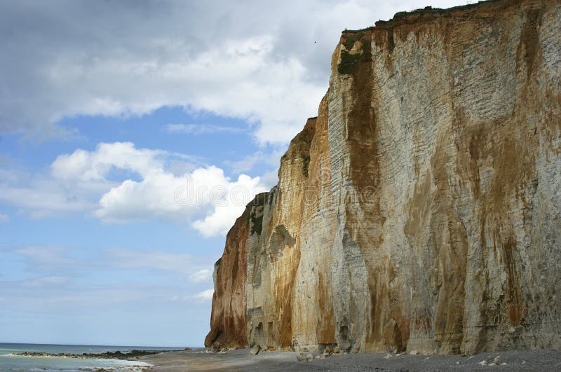 Cliffs in Normandy stock image. Image of stone, rocks - 33344125