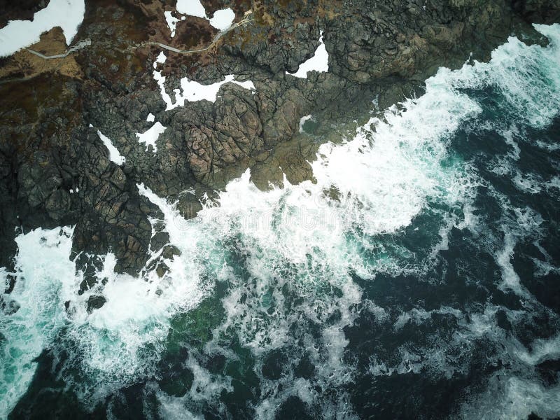 Cliffs of Northern Newfoundland, St Anthony Stock Image - Image of ...