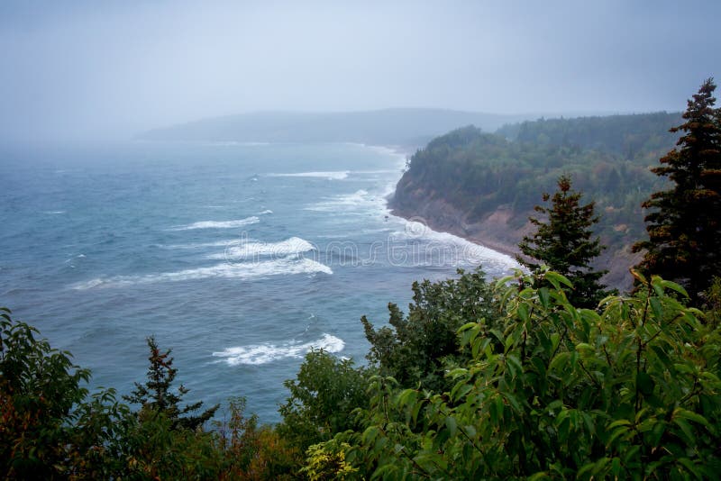 Cliffs of Nova Scotia, Canada. Atlantic Ocean, Rocks Stock Image ...