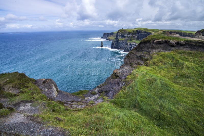Cliffs and ocean stock image. Image of clare, atlantic - 46107725