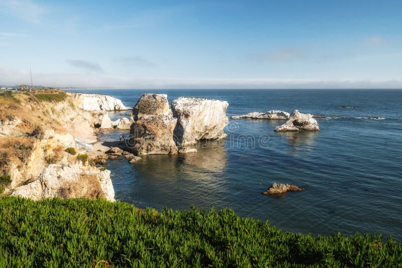 Cliffs in the Ocean, Shell Beach, California Stock Image - Image of ...