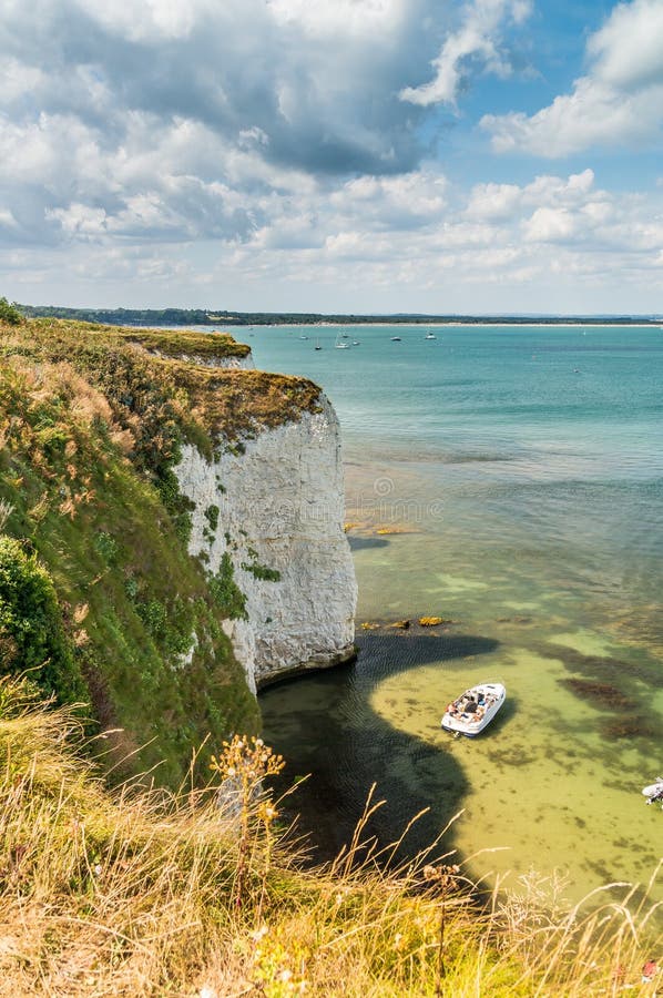 Cliffs Old Harry Rocks in Dorset - Jurrasic Coast Chalk Formatio ...