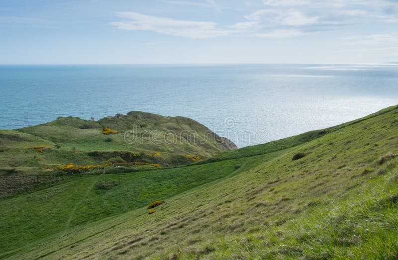 Cliffs of Purbeck Heritage Coast Stock Photo - Image of seascape, ocean ...