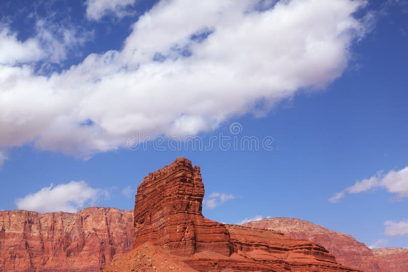 The Cliffs of Red Sandstone Stock Photo - Image of wilderness, nature ...