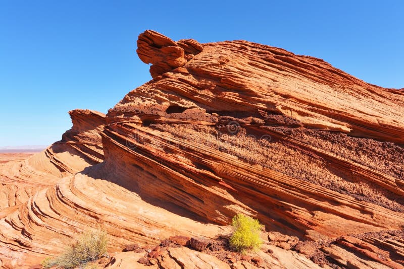 The Cliffs of Red Sandstone Stock Photo - Image of view, landscape ...
