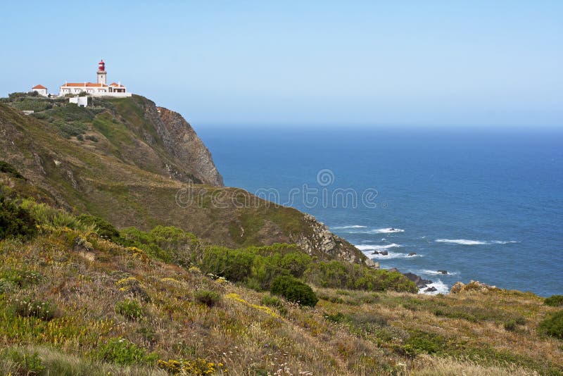 Cliffs of Roca Cape stock photo. Image of blue, house - 27173728