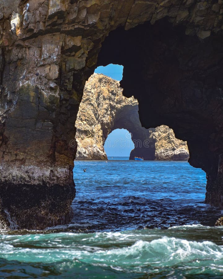 Cliffs and Rock Formations on the Islas Ballestas. Paracas, Peru Stock ...