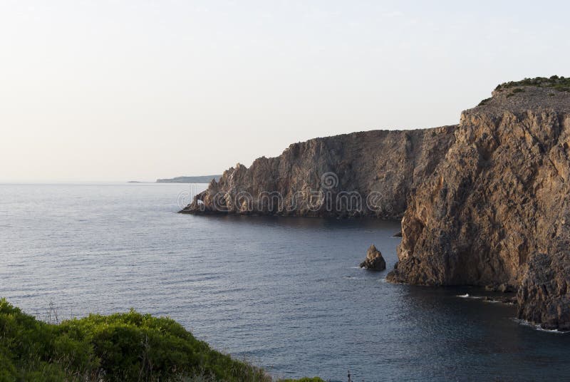 Cliffs in Sardinia stock photo. Image of scene, scenics - 25315274