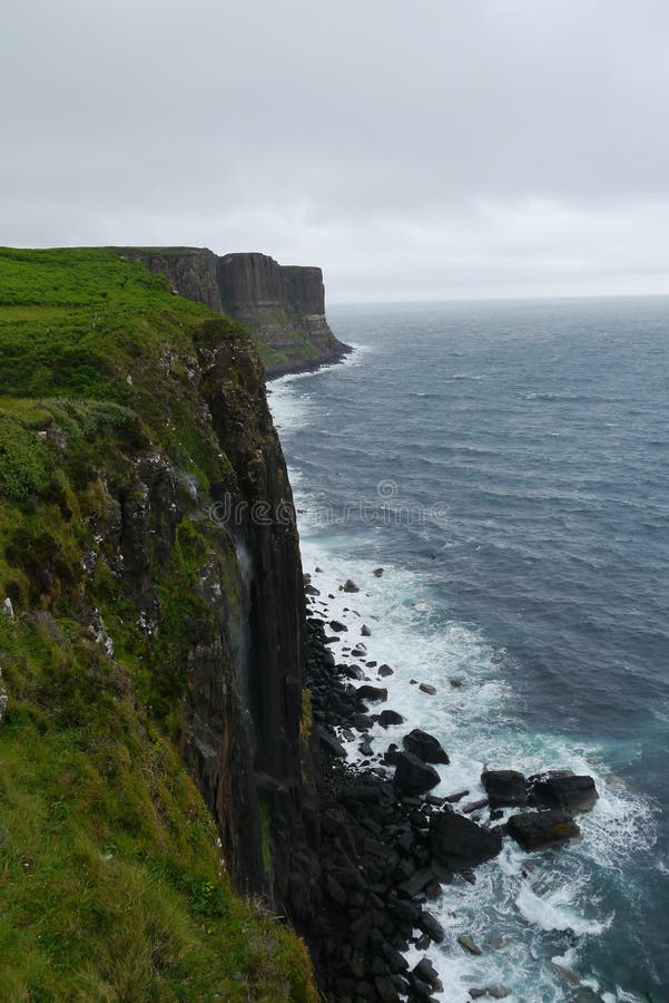 Cliffs in Scotland stock photo. Image of western, ocean - 84064308