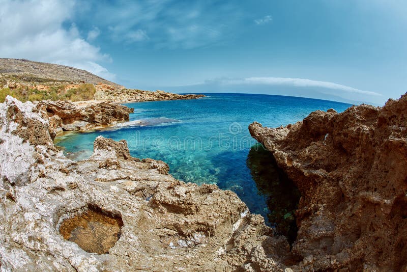 Cliffs at the Sea Beach and Sky Stock Photo - Image of beach, holiday ...