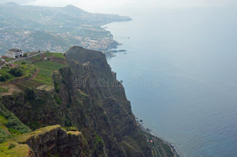 Cliffs on the South of Madeira Island Stock Photo - Image of madeira ...