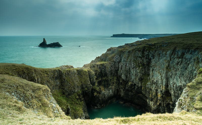 Stackpole Rocks, South Wales, United Kingdom Stock Image - Image of ...