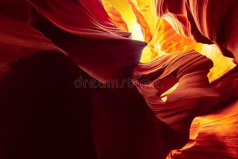Cliffs of Upper Antelope Canyon in Arizona, USA Stock Photo - Image of ...