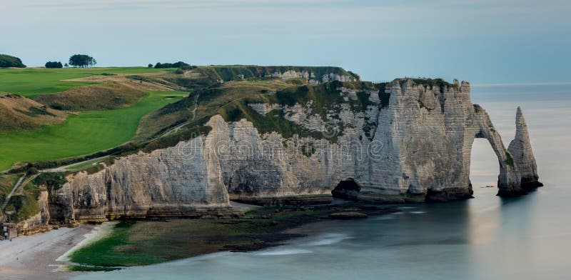 Cliffs of upper Normandy stock photo. Image of cliffs - 58511176