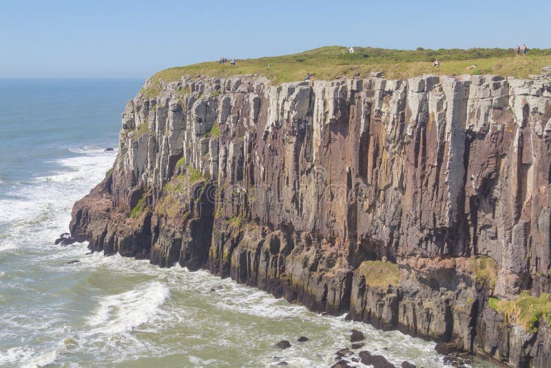 Cliffs and Waves at Torres Beach Editorial Photo - Image of wind, trail ...