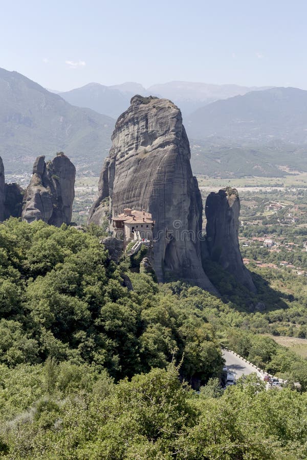 Orthodox Monasteries of Meteora Greece Stock Image - Image of meteora ...
