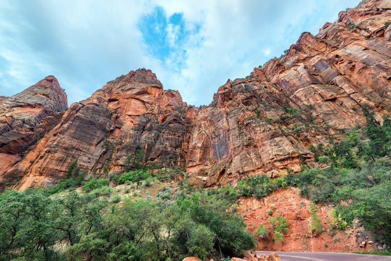 Cliffs in Zion National Park Stock Photo - Image of rock, scenic: 82540208