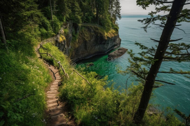 Cliffside Path Stock Illustrations – 9 Cliffside Path Stock ...