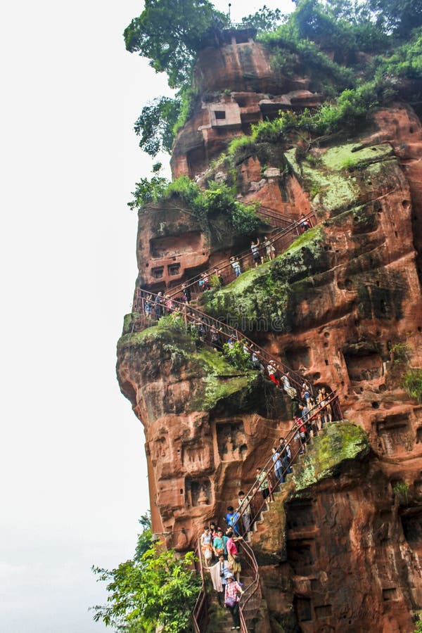 Stairs on the cliff editorial photo. Image of approach - 67982541