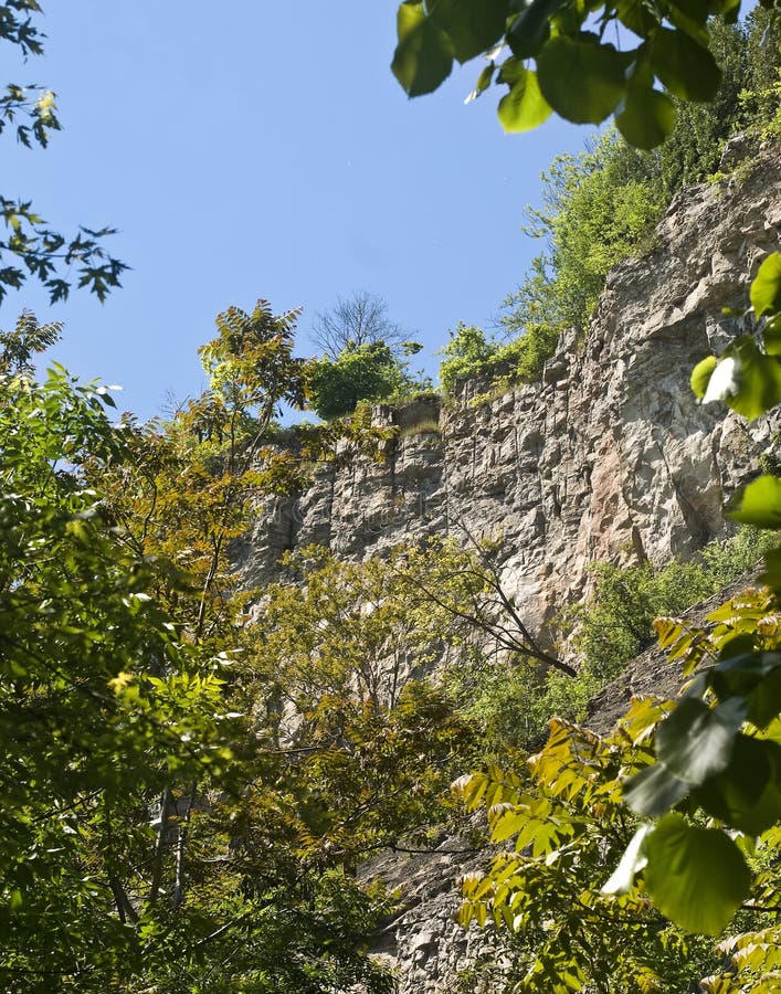 Cliffside View stock photo. Image of tree, natural, rock - 10631202