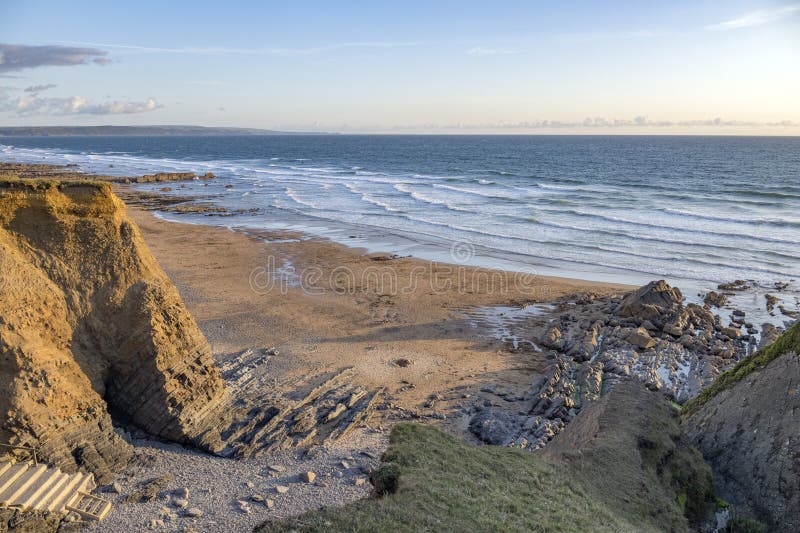 Cornwall Sandymouth View Clifftop Stock Photos - Free & Royalty-Free ...