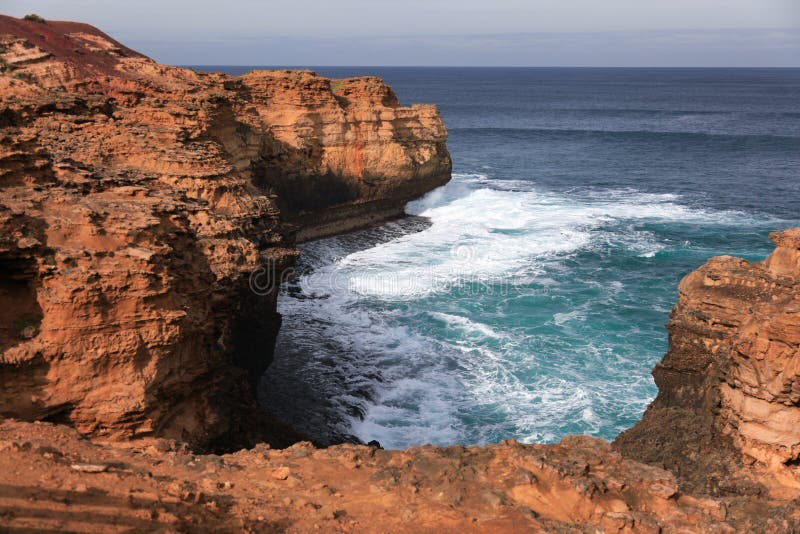 Clift Along the Great Ocean Road, Australia Stock Image - Image of ...