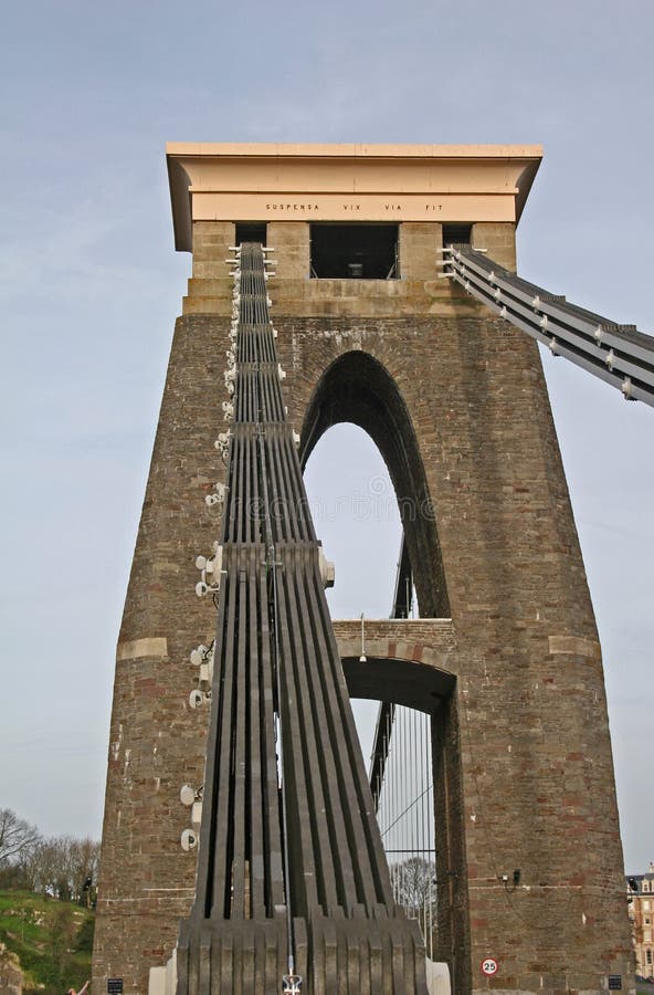 Clifton suspension bridge stock image. Image of avon, river - 9179099