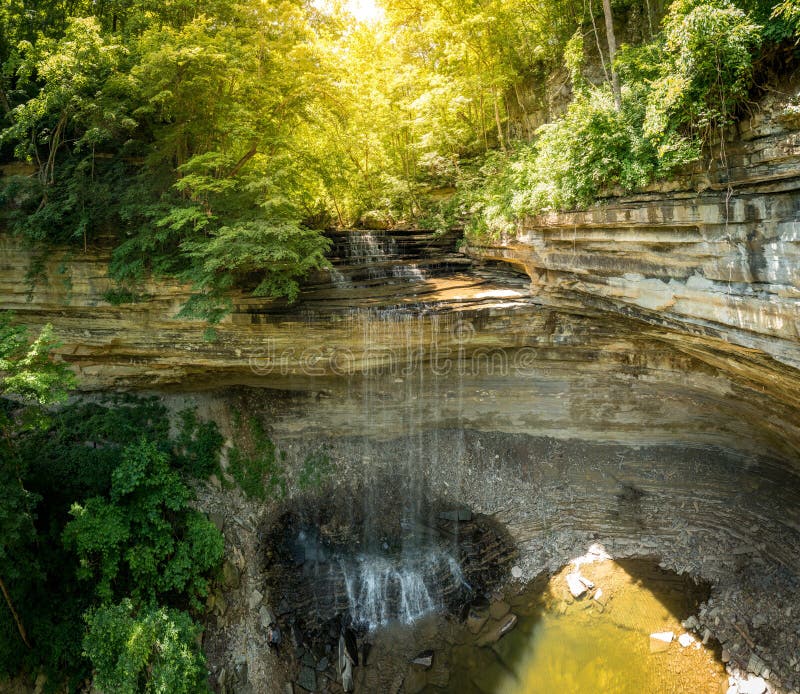 Clifty Falls stock image. Image of angle, cliff, beautiful - 263253657