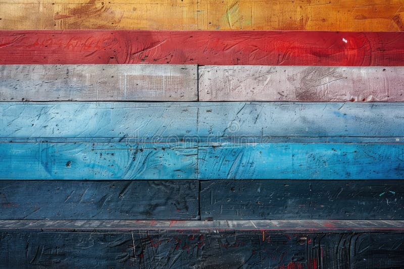 Climate Bands Pattern, Rainbow Texture, Coloured Stripes from Blue To ...