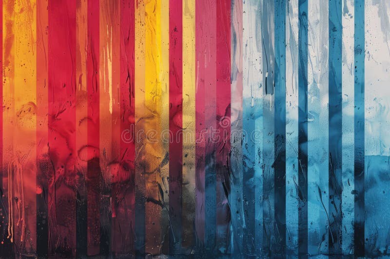 Climate Bands Pattern, Rainbow Texture, Coloured Stripes from Blue To ...