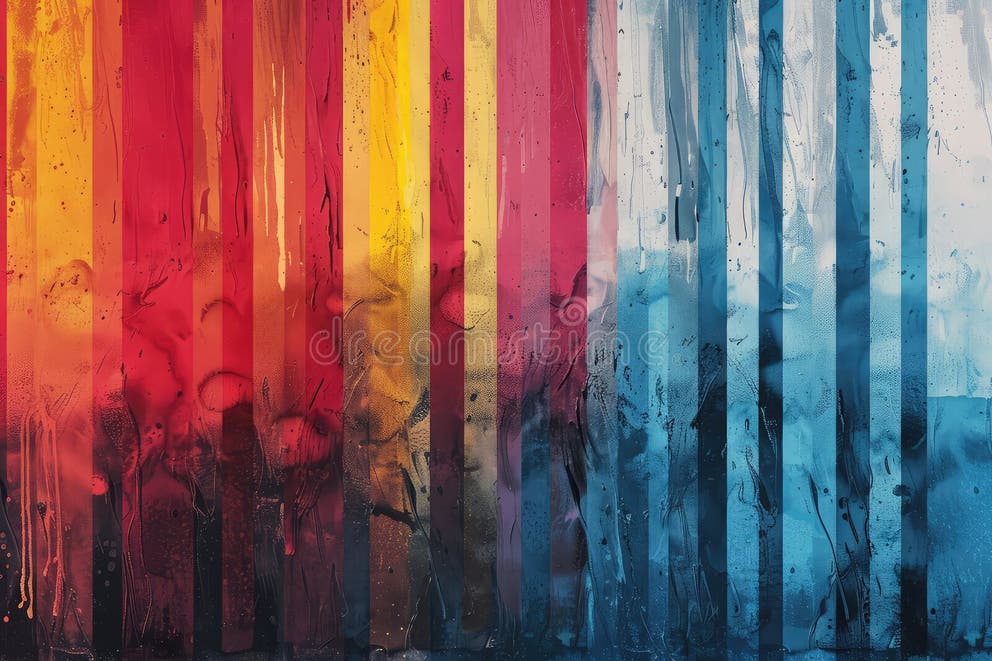 Climate Bands Pattern, Rainbow Texture, Coloured Stripes from Blue To ...