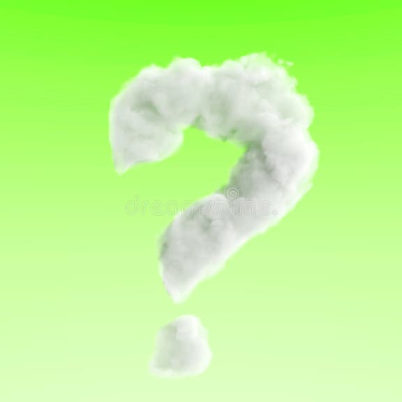 Climate Change Cloud Question Mark Stock Illustration - Illustration of ...