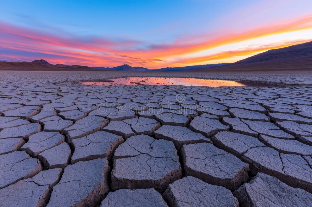 Climate Change and Drought are Demonstrated by Cracked Earth Texture ...