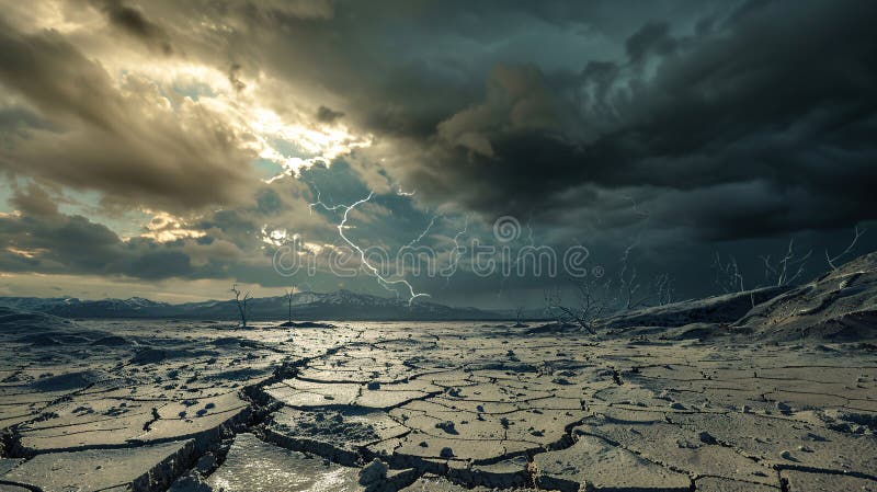 Climate Change Effect Cause Weather Condition Stock Illustration ...