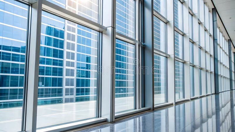 Climate Change Energy Efficiency Building Design Modern Glass Building ...