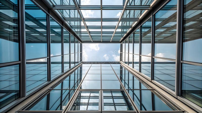 Climate Change Energy Efficiency Building Design Modern Glass Building ...