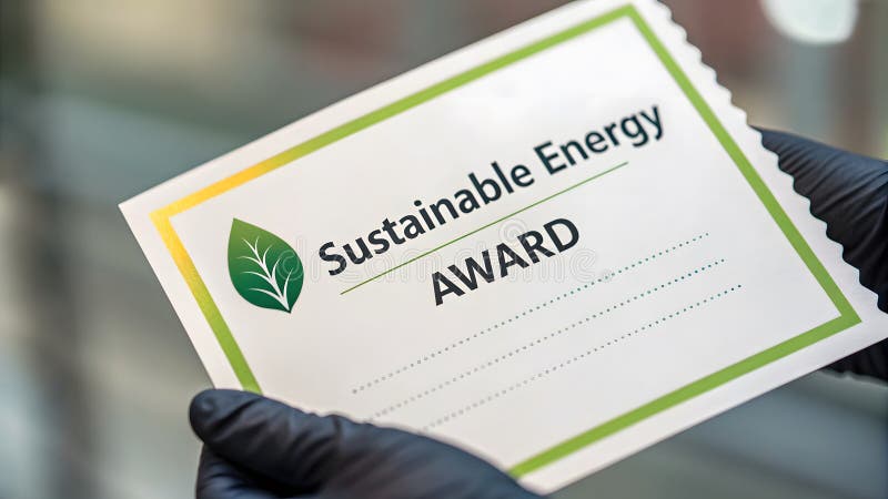 Climate Change Energy Transition Sustainable Energy Award Certificate ...