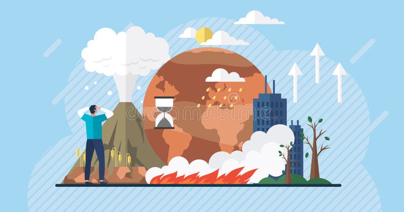 Climate Change and Global Warming Concept. Save the Planet. World ...