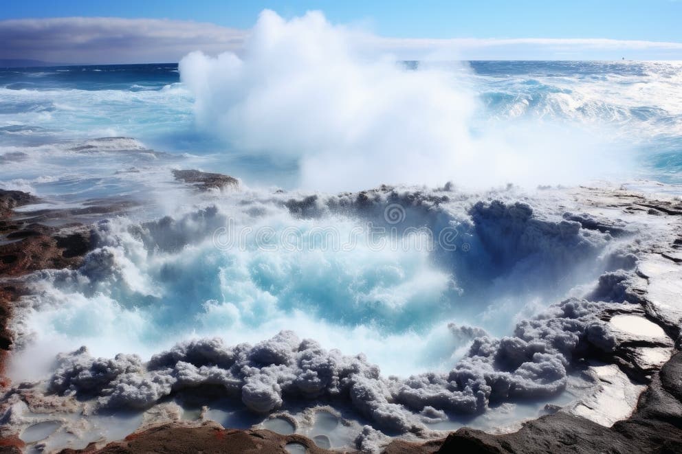 Climate Change Leads To Boiling Oceans Stock Illustration ...