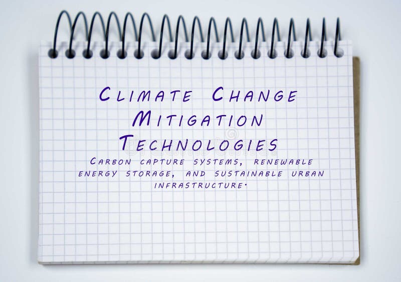 Climate Change Mitigation Technologies Stock Image - Image of renewable ...