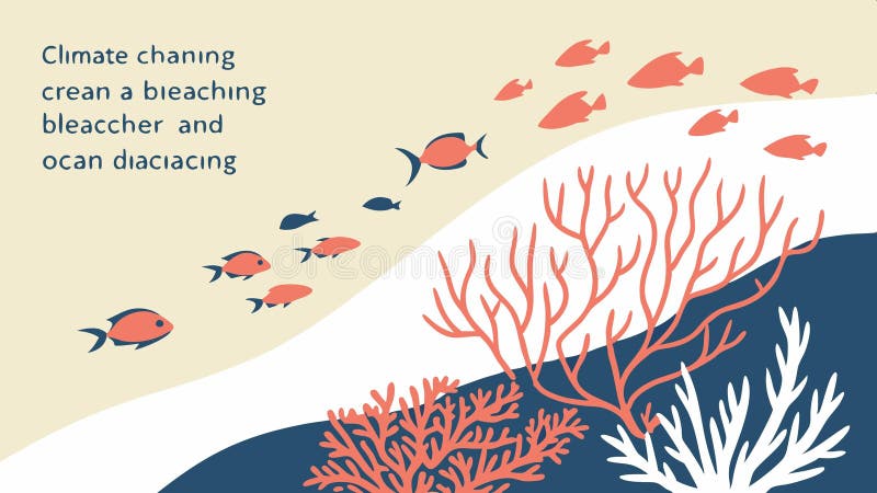 Climate Change Ocean Impact, Environmental Issue Vector Design ...