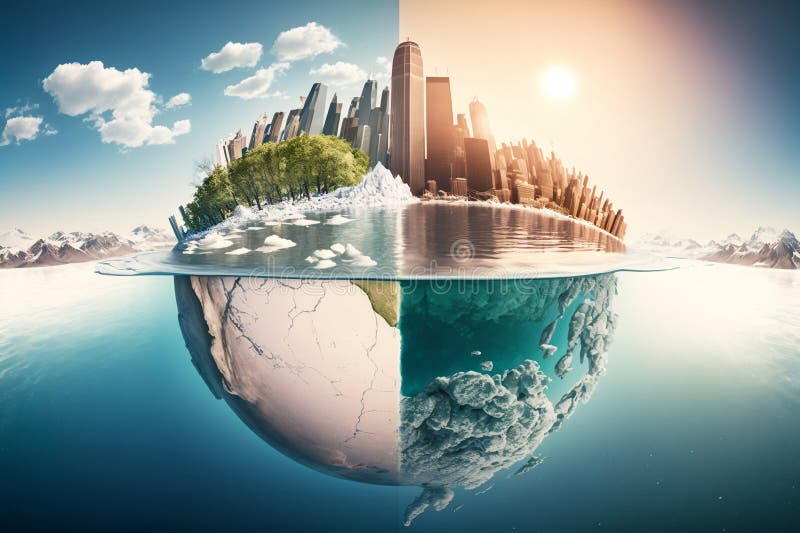 Climate Change and Sustainability Created with Generative Ai Technology ...